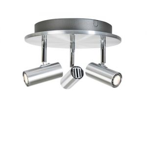 Cato LED dimbar spotlight rund 3-lampor